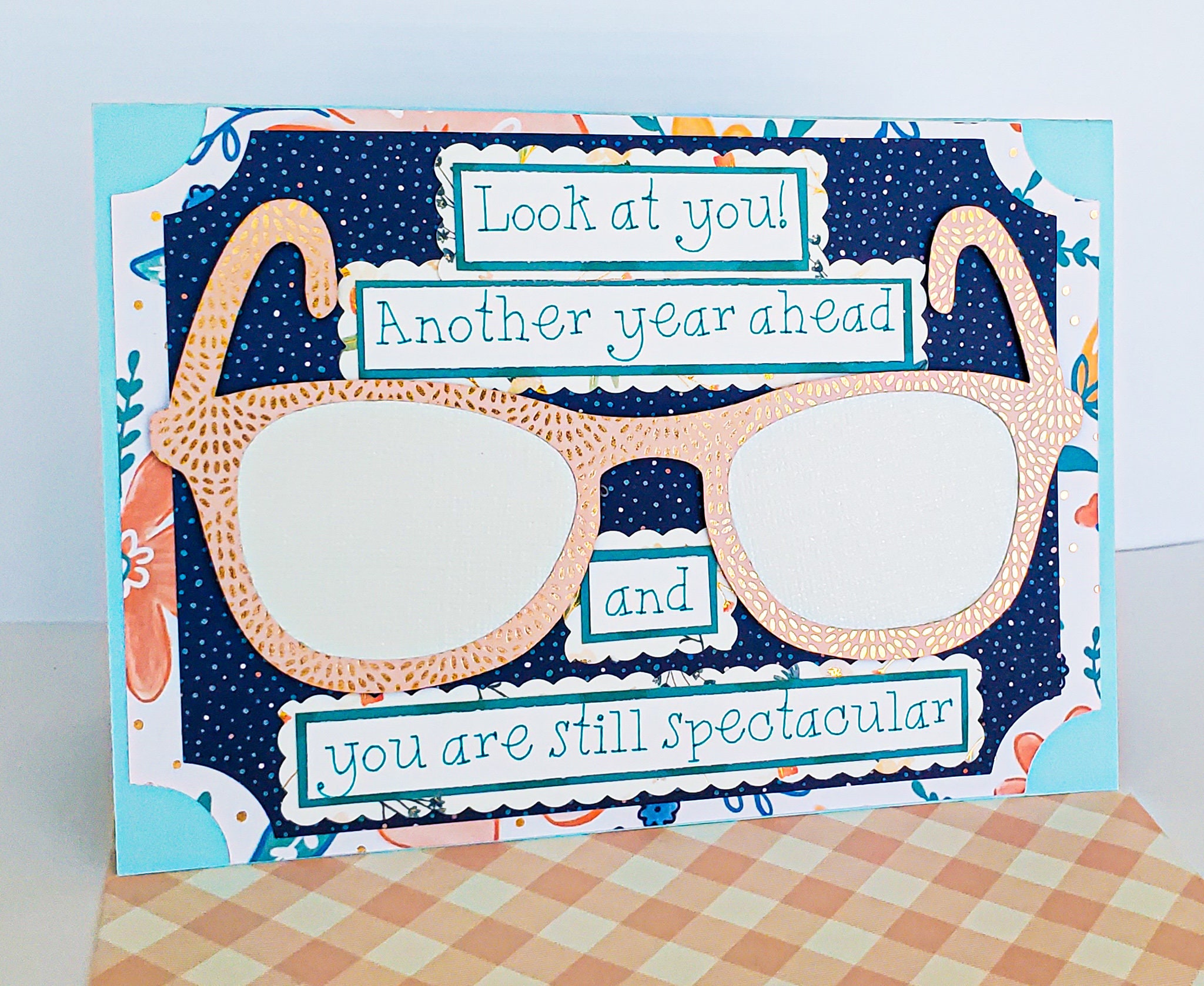 Glasses Birthday Card, Eye Glasses Birthday Card, Funny Glasses ...