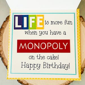 Game Board Birthday Card: Handmade for Game Night - Etsy