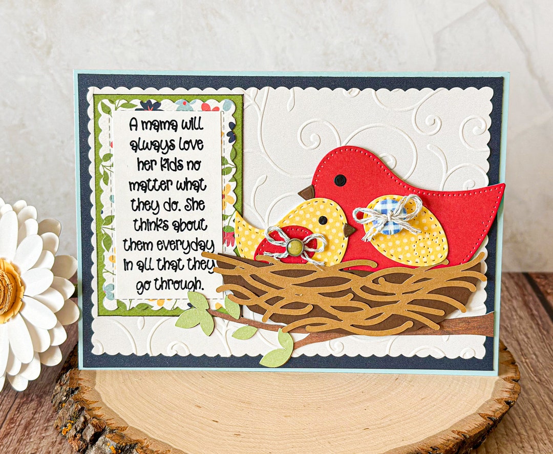 Mama Bird Mother's Day Card, Bird Mother's Day Card, Card for Mom ...