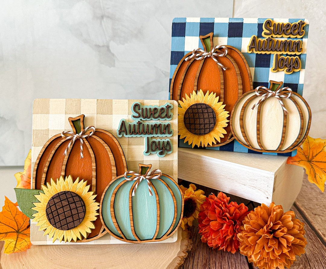 Mini Fall Tabletop Sign, Fall Pumpkin Sign, Mini Fall Pumpkin Sign ...