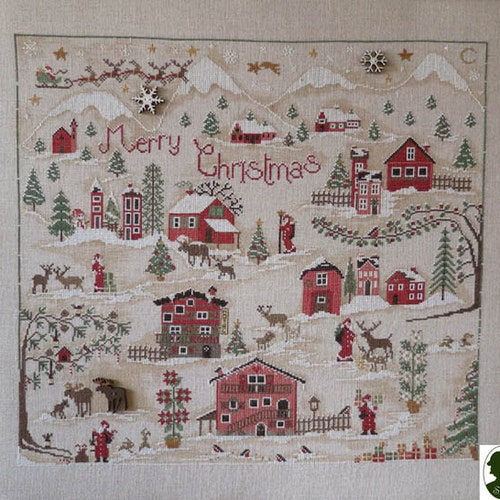 Red Christmas the Colors of Christmas PDF DIGITAL Cross - Etsy