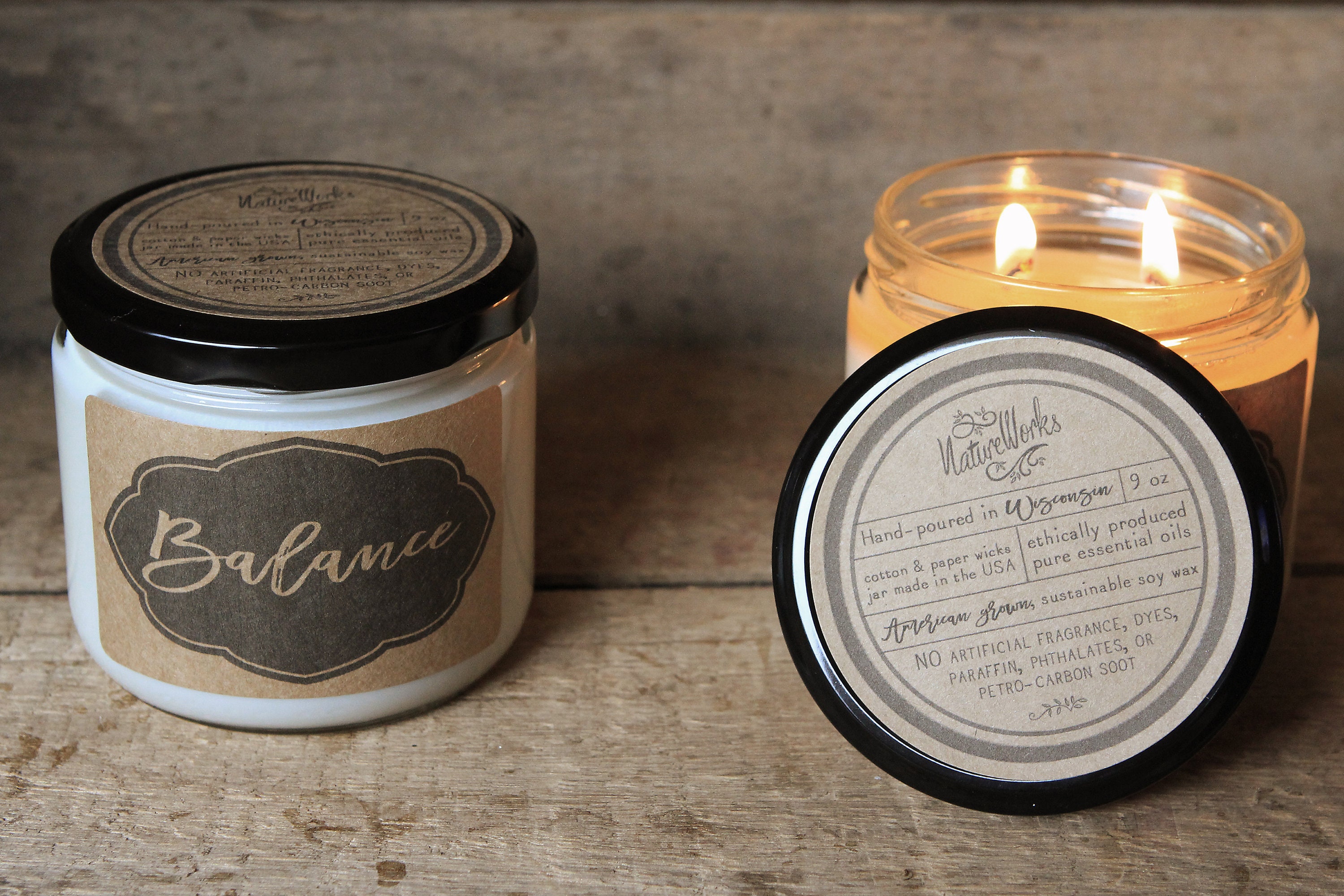 BALANCE Candle Lavender Candle Stress Relief | Etsy