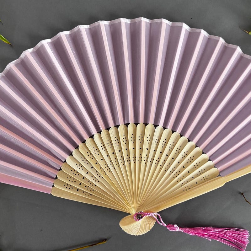 Pink Hand Fan - Etsy UK