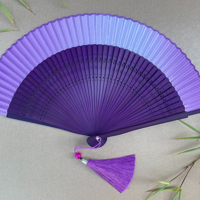 Purple Fan - Etsy UK