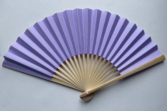 Colored paper hand fans store