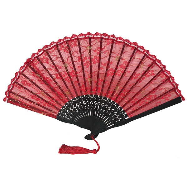 Red Fan - Etsy