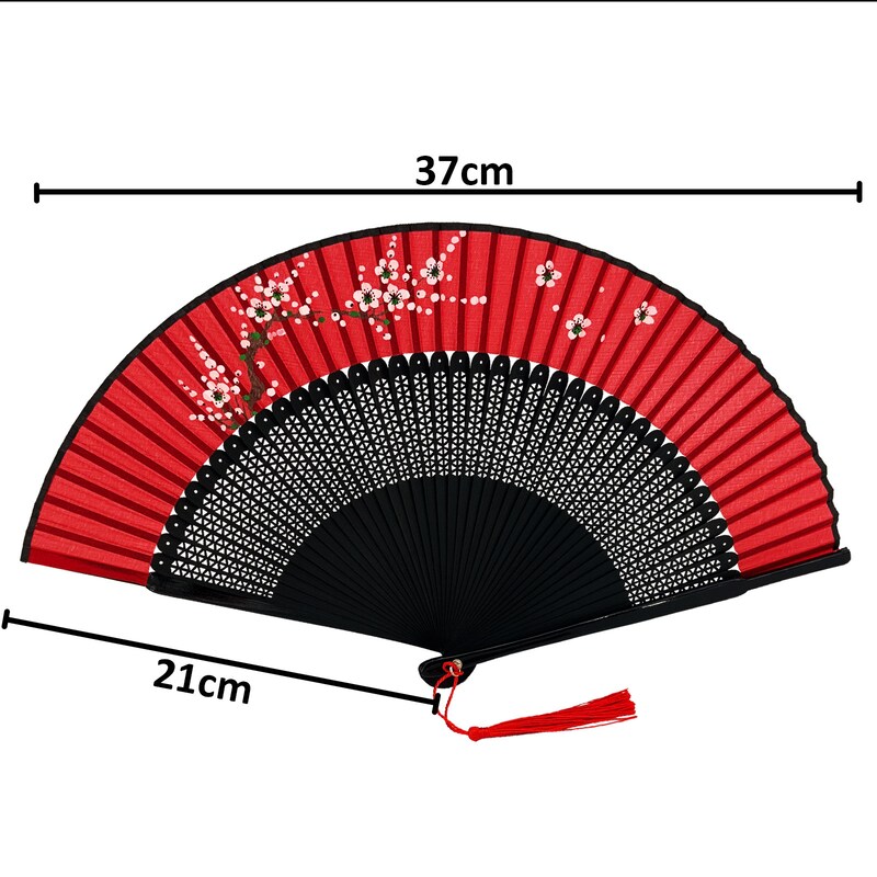 Red Fan - Etsy