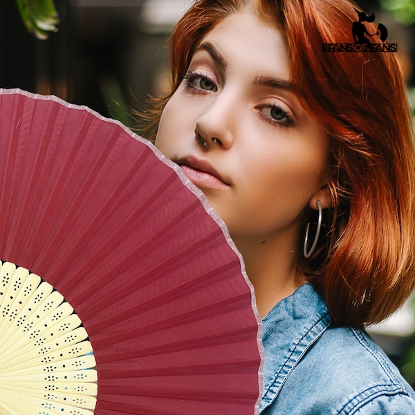Red Fan - Etsy