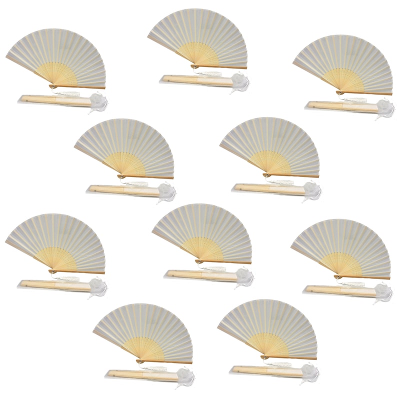 Engraved Personalised Hand Fans Pack of 10 Wedding Favour - Etsy