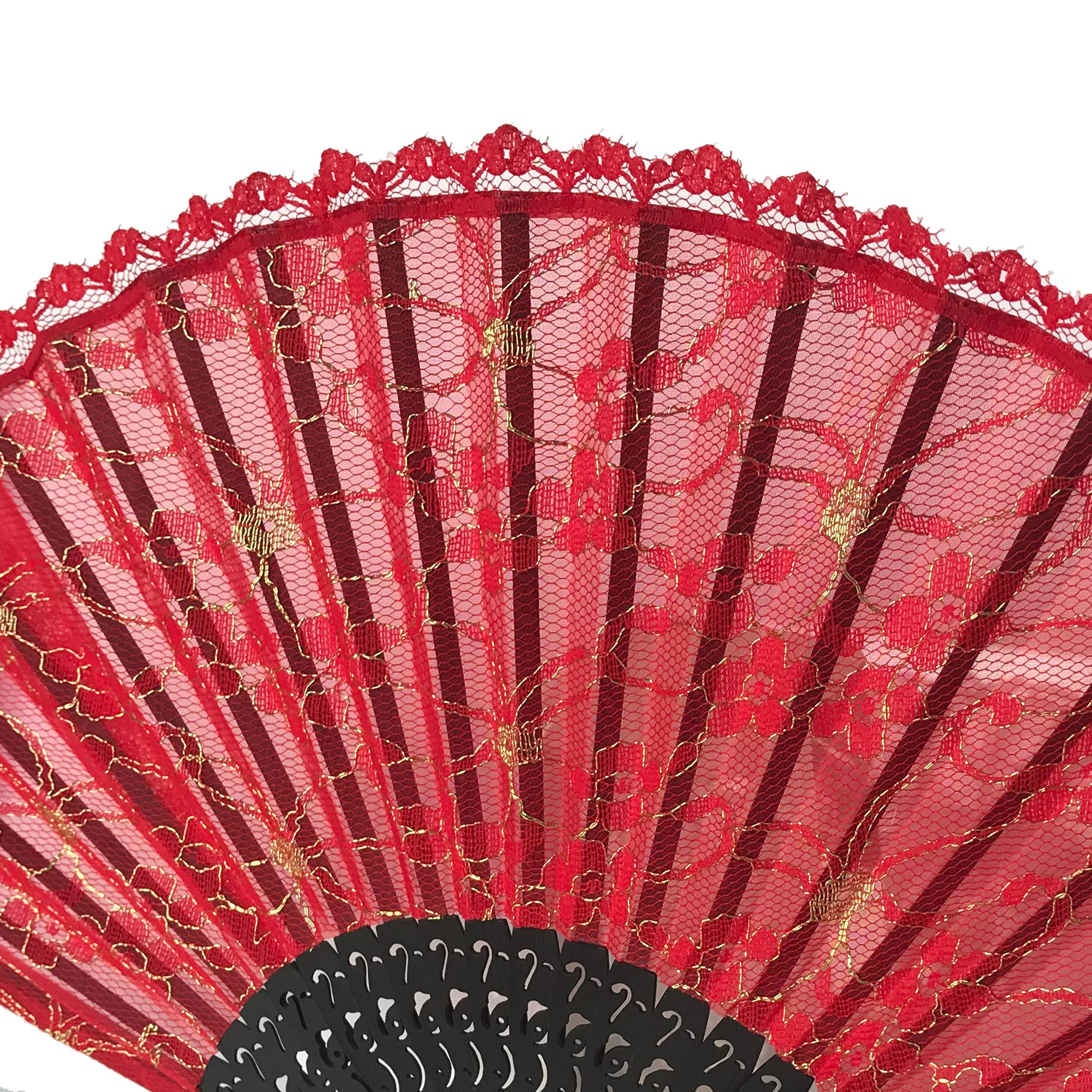 Vintage Red Lace Hand Fan Bamboo Ribs Folding Fans With a - Etsy UK