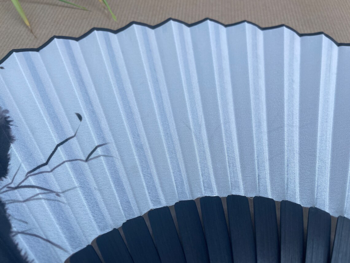 Lotus Flower Folding Hand Fan With Pouch & Gift Box - Etsy