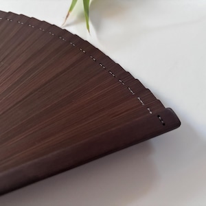 HIGH QUALITY Bamboo Wooden Hand Fan Chocolate Brown Colour - Etsy