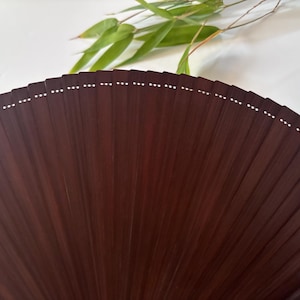 HIGH QUALITY Bamboo Wooden Hand Fan Chocolate Brown Colour - Etsy