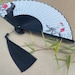 Lotus Flower Folding Hand Fan With Pouch & Gift Box - Etsy