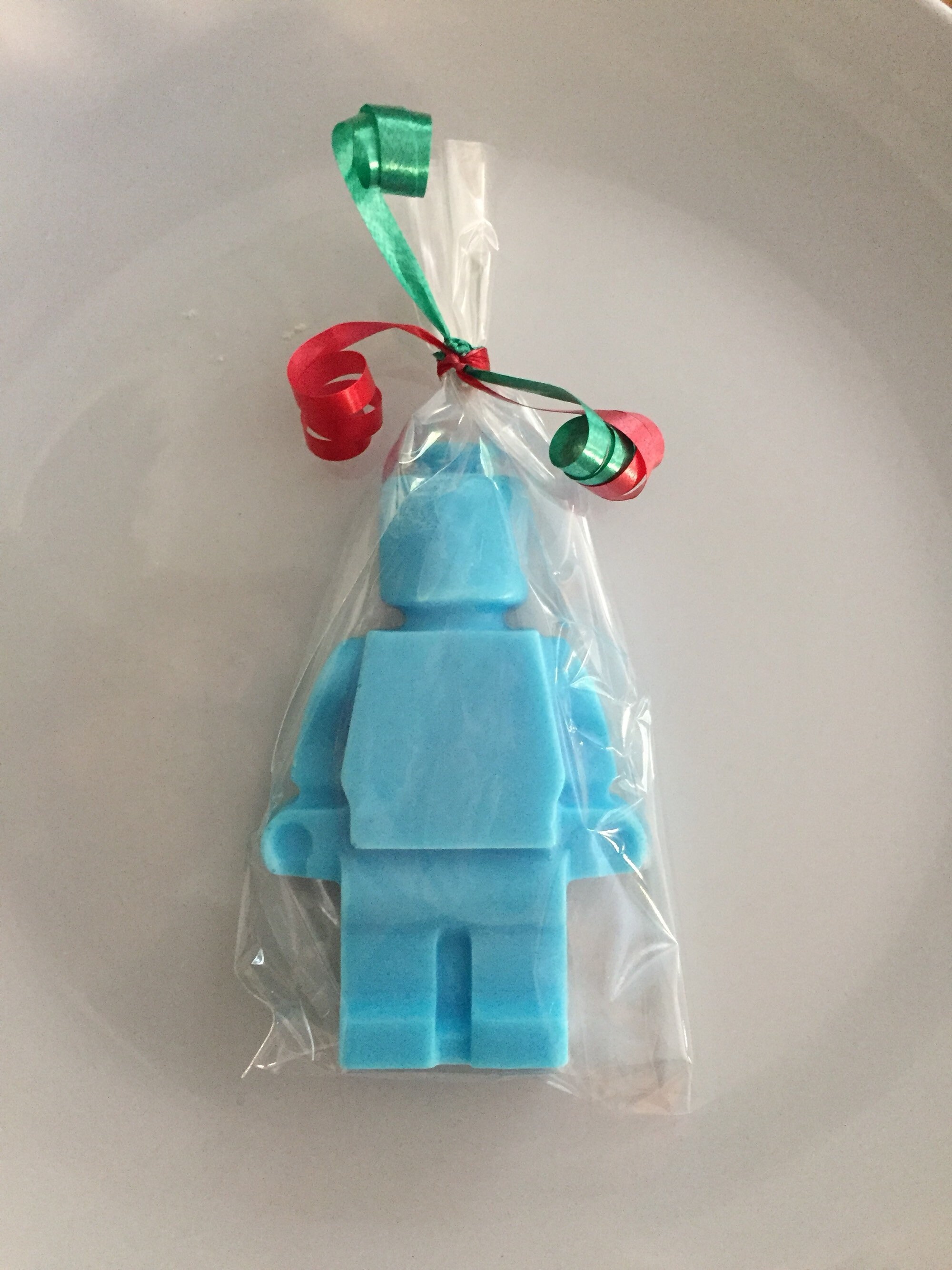 Blue Brick Man Soap Bar in Biodegradable Wrapping. Great for - Etsy UK