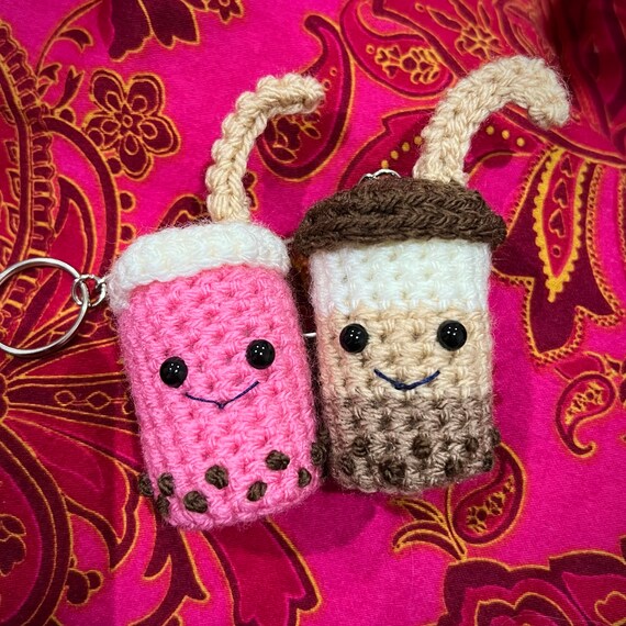 Bubble Tea Keychain Crochet Pattern | Etsy