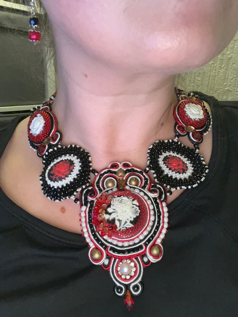 Wednesday Addams /morticia Addams Inspired Gothic Black Red and White ...