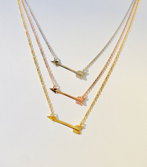 Arrow Necklace a Graduation Arrow Gift for Her in 4 Lengths in | Etsy