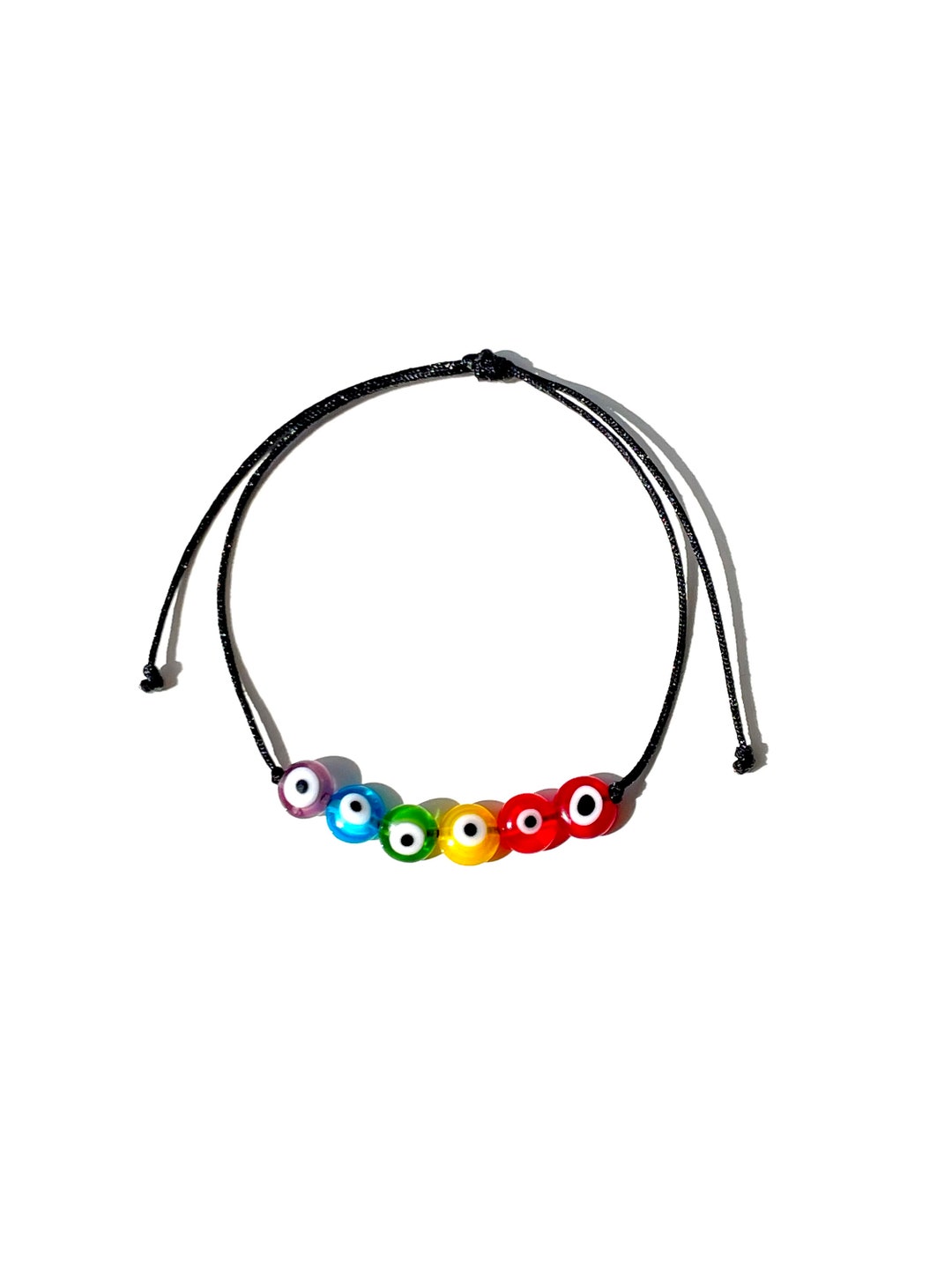 The Pride Rainbow Evil Eye Gay Equality LGBTQ Bracelet by Lucky Charms USA - Etsy