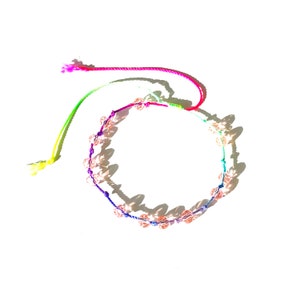 Colorful Crystal String Adjustable Waterproof Bracelet Gift for ...