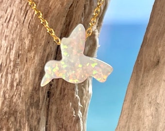 Rose Gold Hummingbird Necklace - Etsy