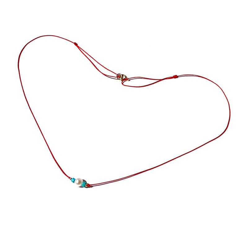Red String Necklace - Etsy