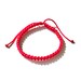 Man Red Bracelet, Nice Men's Red String Rope Braided Macrame Bracelet ...