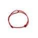 Red Nylon Cord Bracelet Infinity String With Gold Bead Simple Bracelet ...