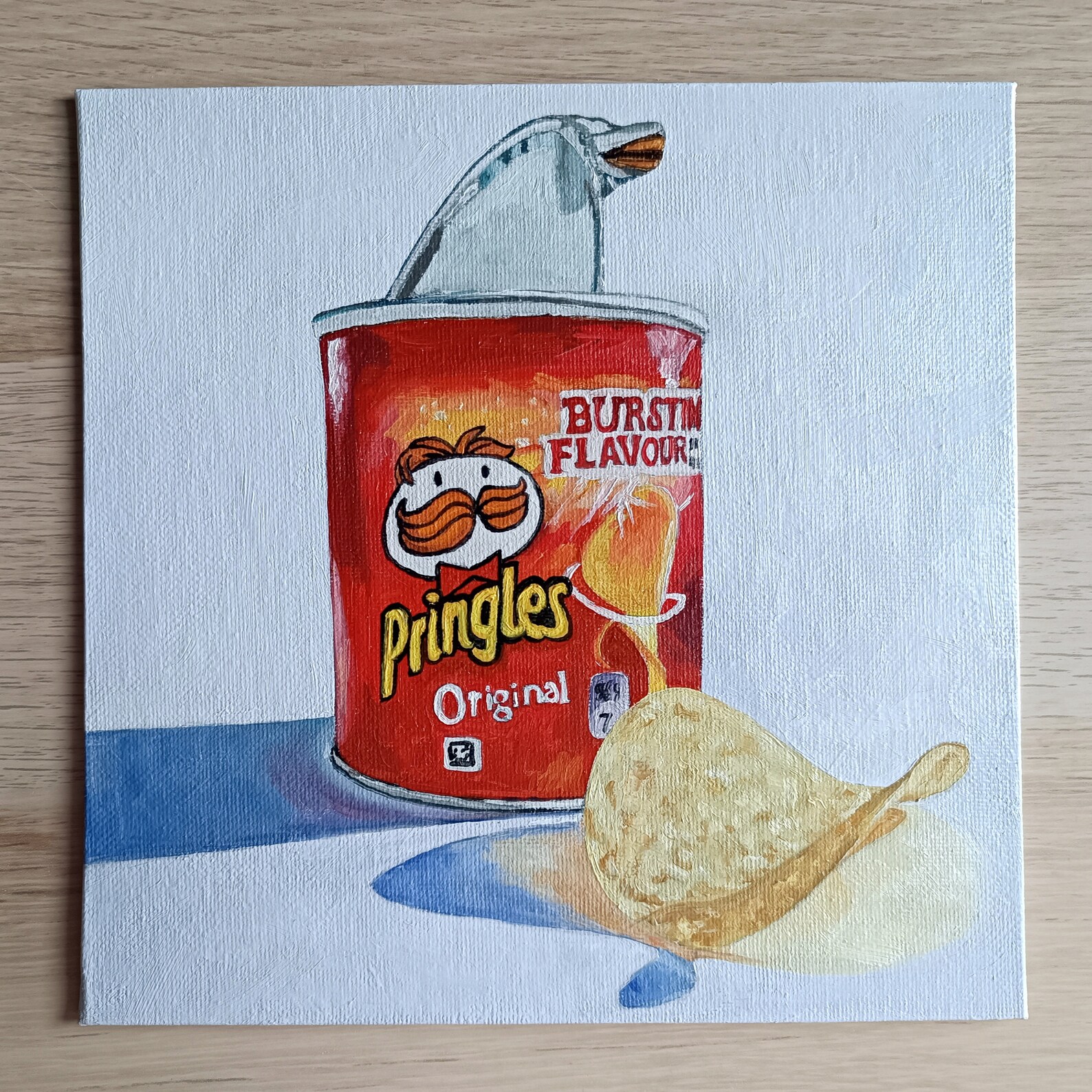 Pringles Original Oil Painting Potato Chips Still Life - Etsy