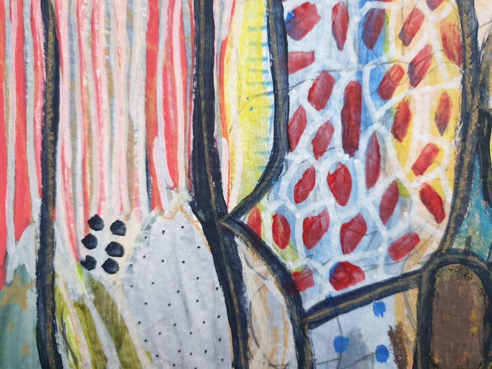 Abstract Painting, Mini Abstract, Tiny Original Abstract Painting, 5x7 ...