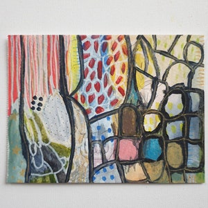 Abstract Painting, Mini Abstract, Tiny Original Abstract Painting, 5x7 ...