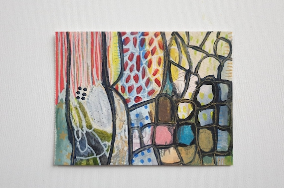 Abstract Painting Mini Abstract Tiny Original Abstract - Etsy