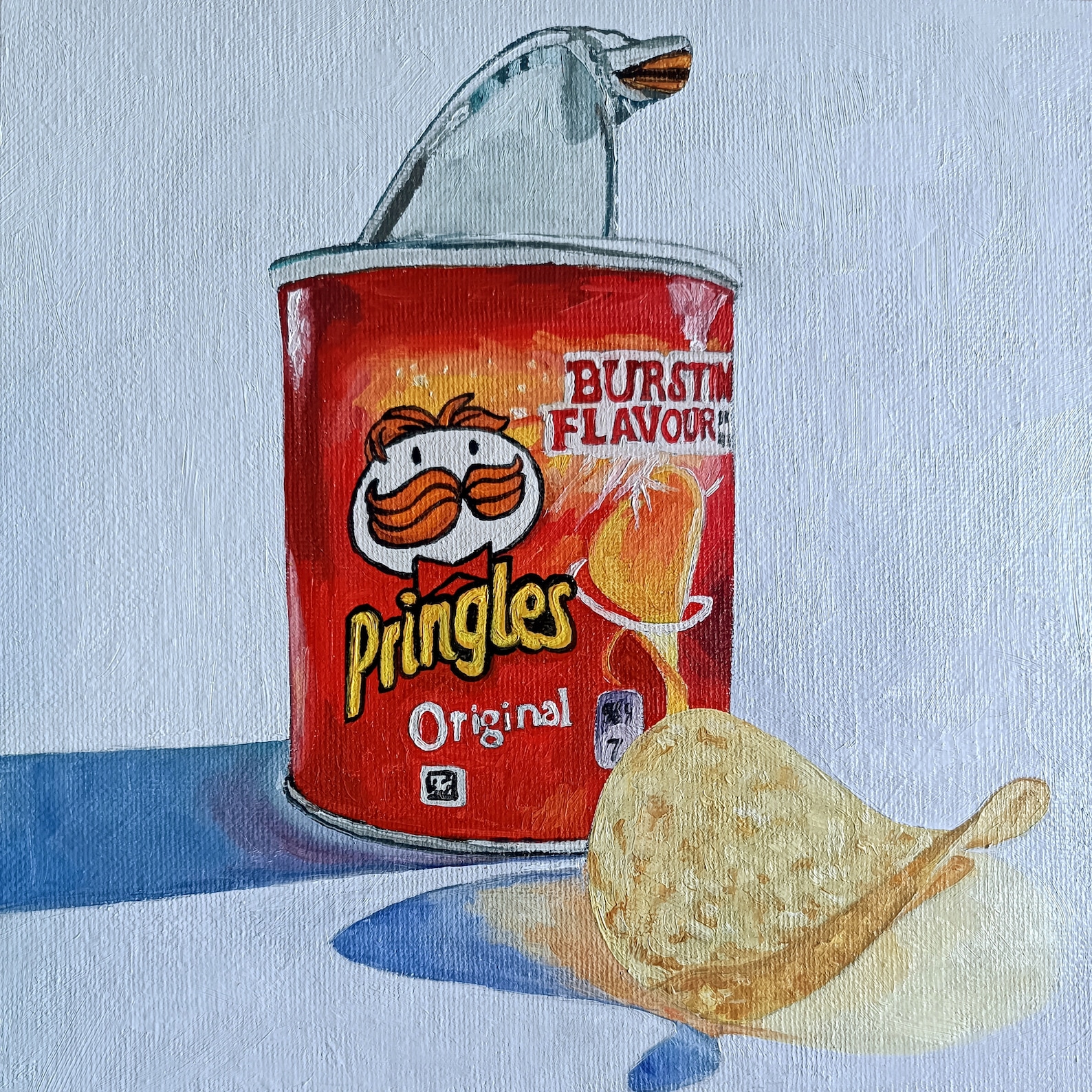 Pringles Original Oil Painting Potato Chips Still Life - Etsy