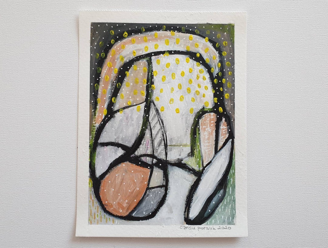 Abstract Painting, Mini Abstract, Tiny Original Abstract Painting, 5x7 ...