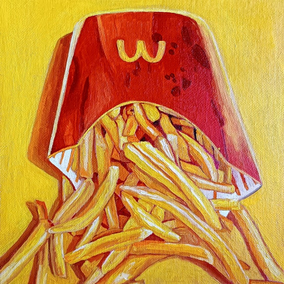 Realistic French Fries Drawing