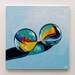 Marble Ball Painting Shiny Glass Ball Original Acrylic - Etsy