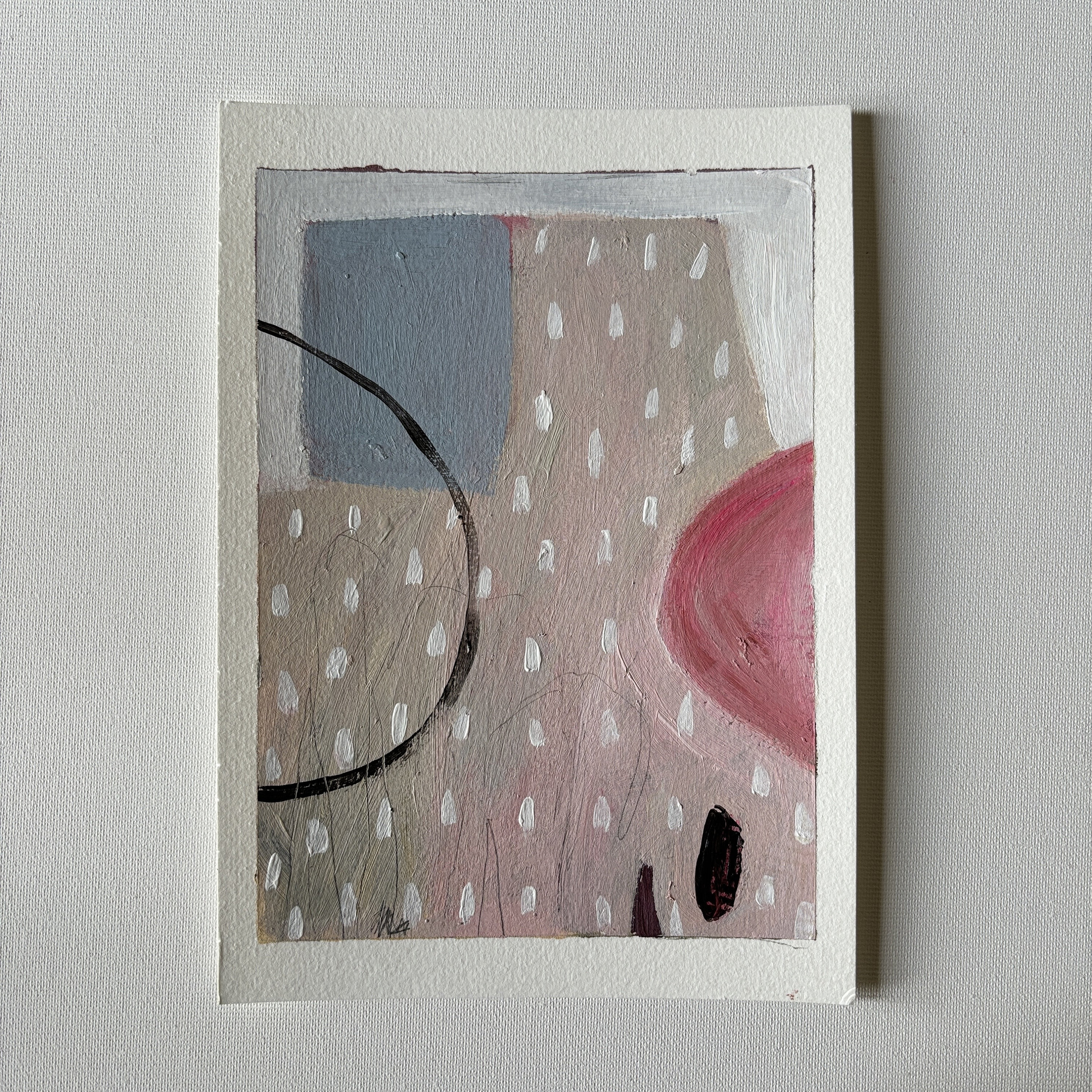 Abstract Painting, Mini Abstract, Tiny Original Abstract Painting, 5x7 ...