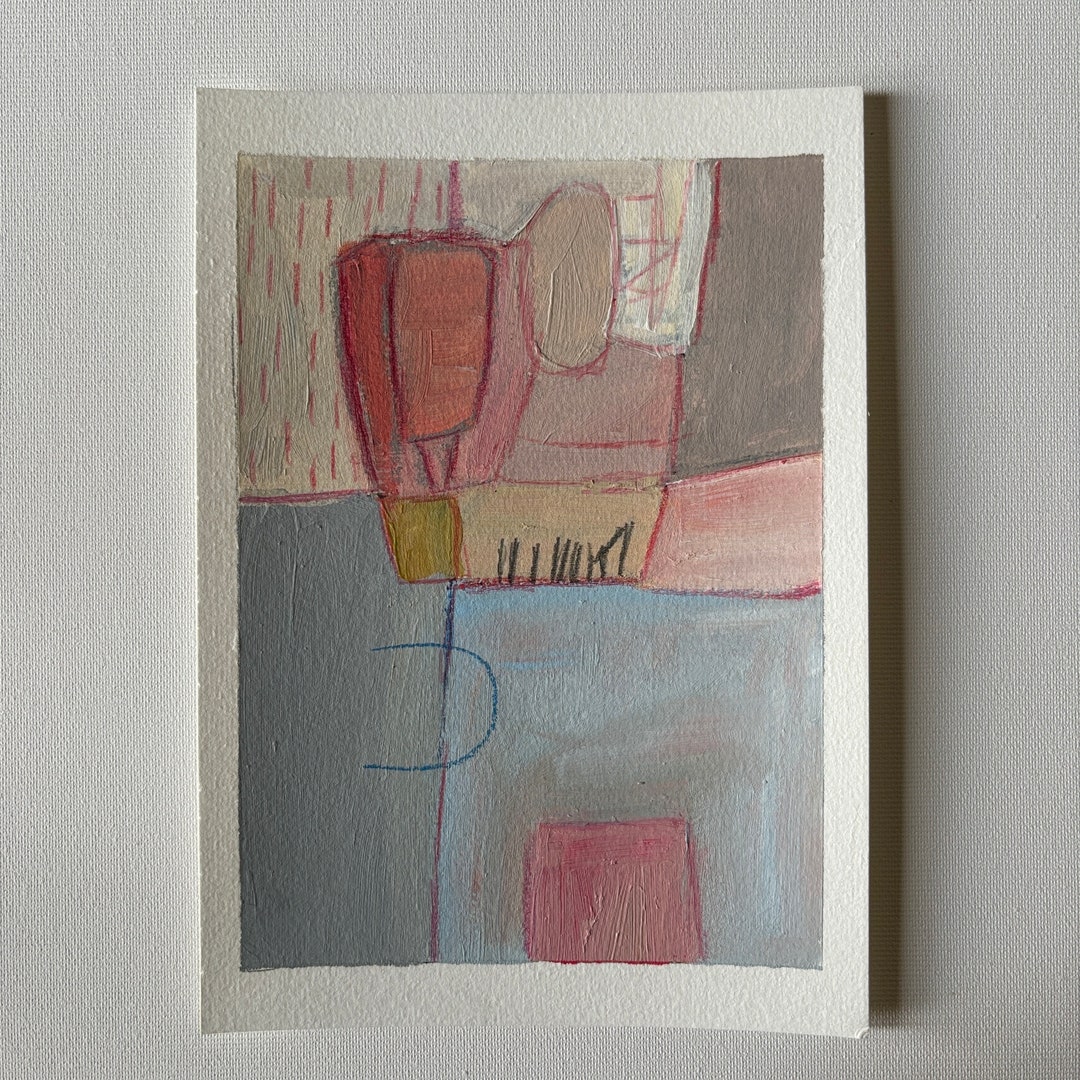 Abstract Painting, Mini Abstract, Tiny Original Abstract Painting, 5x7 ...