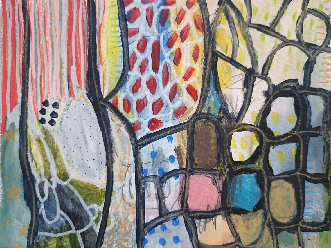 Abstract Painting Mini Abstract Tiny Original Abstract - Etsy