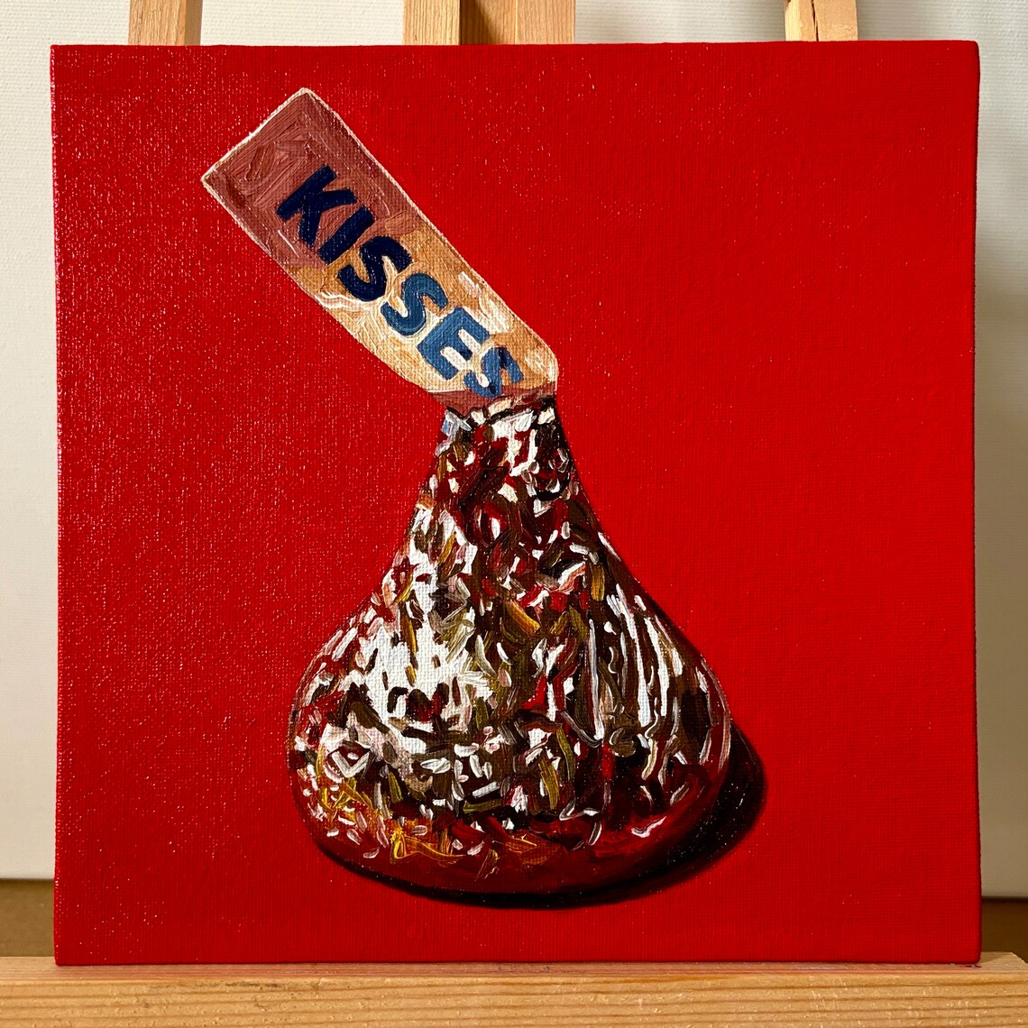 Kisses Hershey’s Chocolate Original Oil Painting, Candy Still Life ...