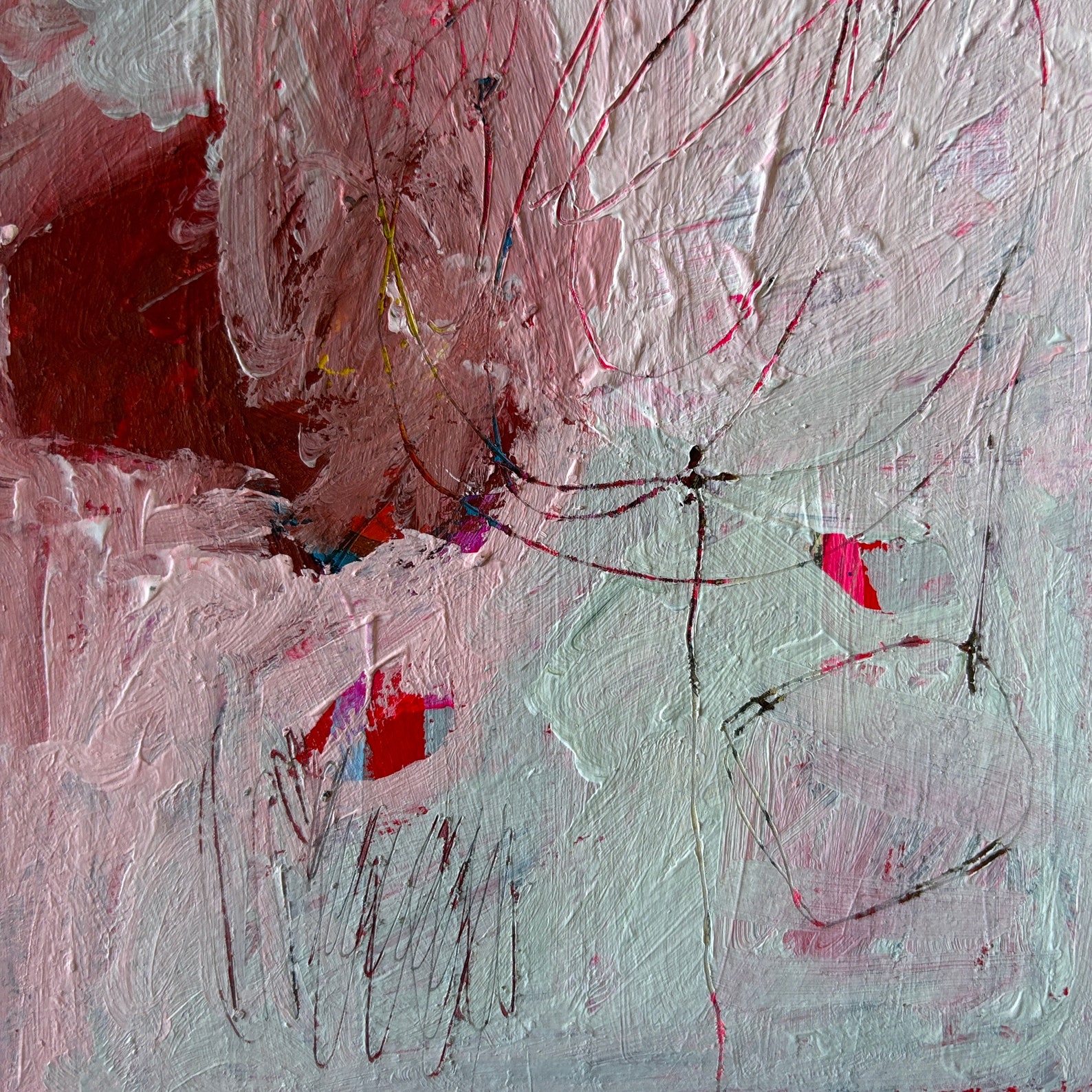 Abstract Painting, Mini Abstract, Tiny Original Abstract Painting, 5x7 ...