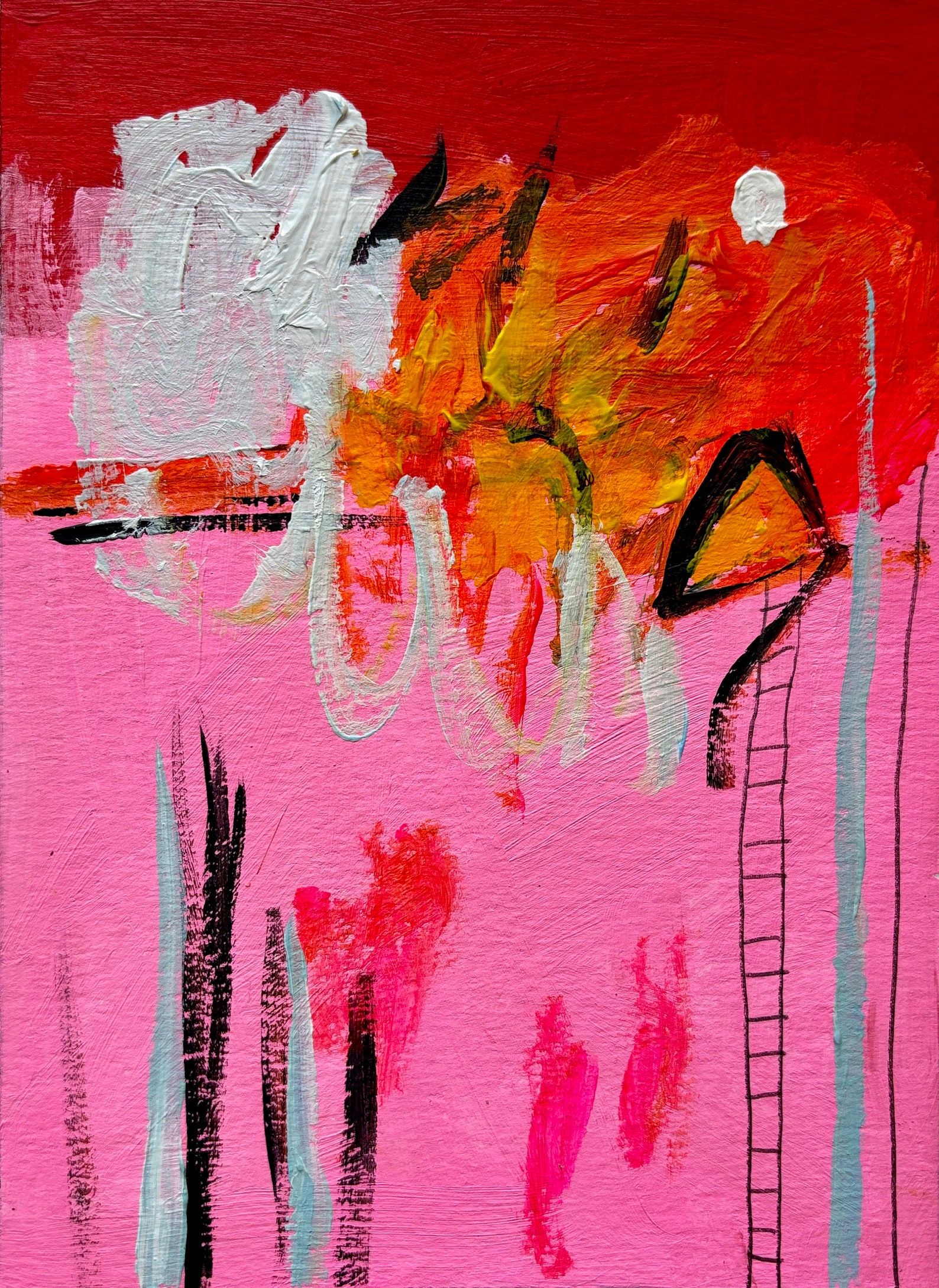 Abstract Painting, Mini Abstract, Tiny Original Abstract Painting, 5x7 ...