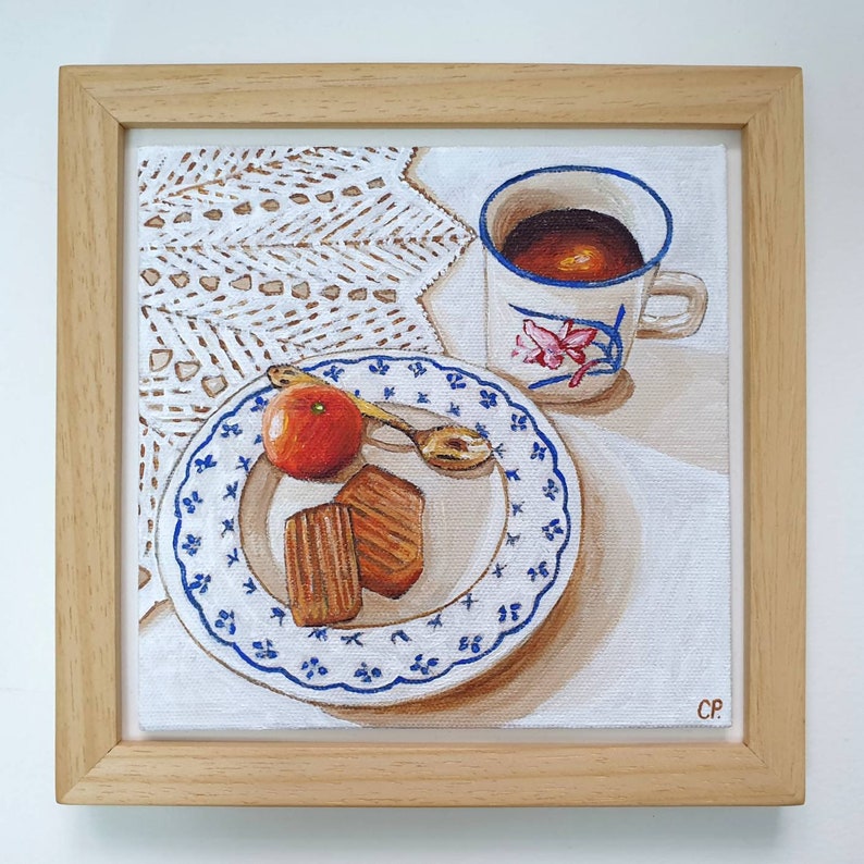 Coffee Cup Painting Original Still Life Painting Kitchen - Etsy