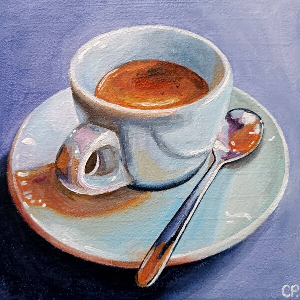 Coffee Cup Painting - Etsy