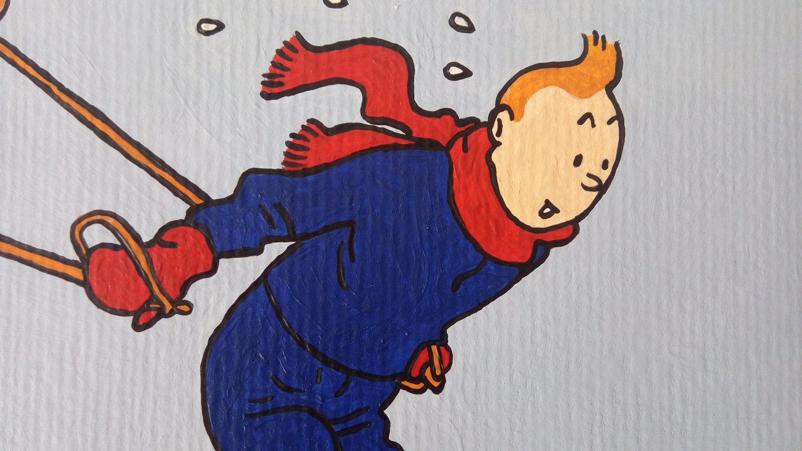 Tintin Snowy Painting, Tintin Drawing, Tintin and Milou, Original ...