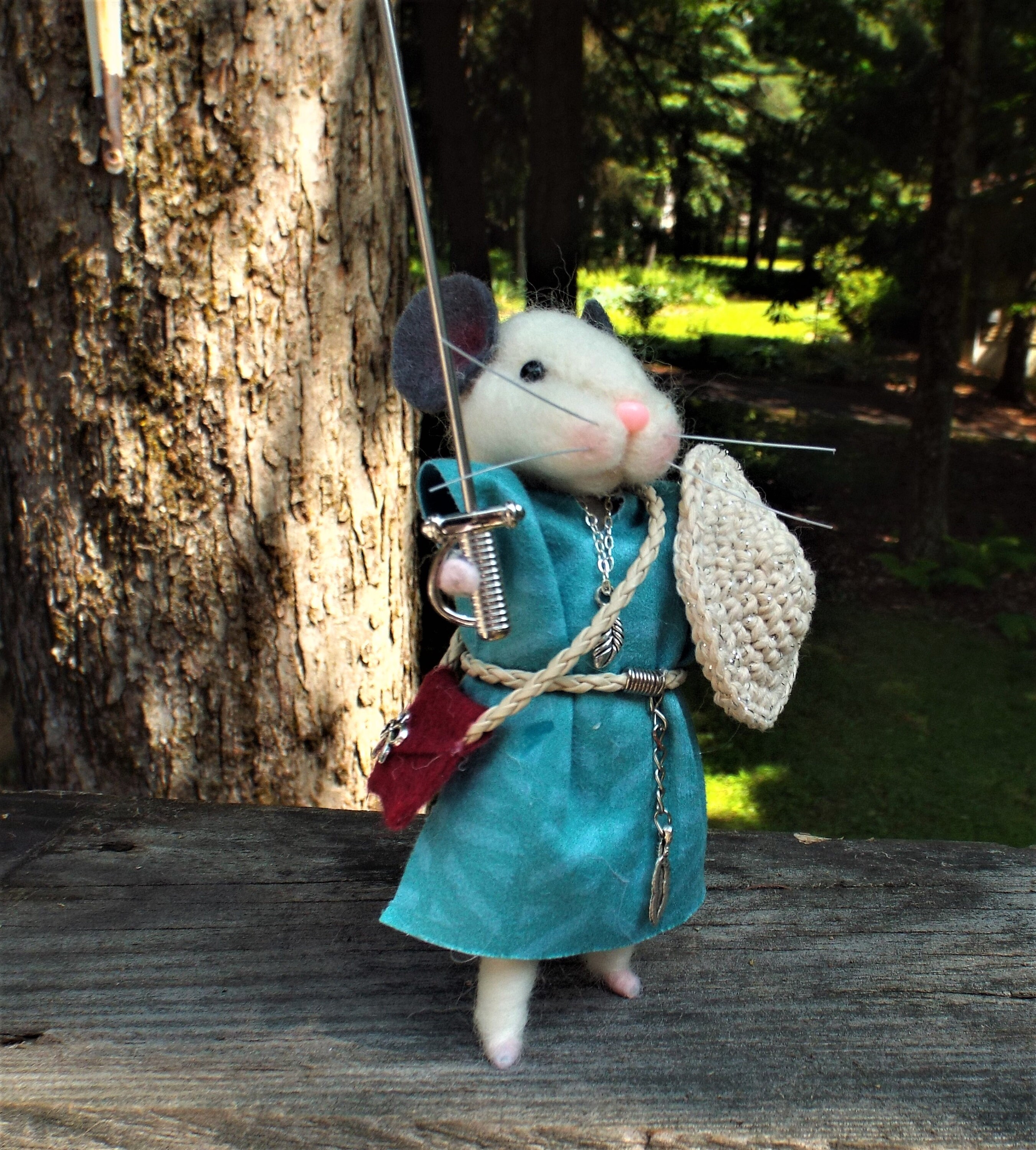 Needle Felted Mouse Redwall Martin The Warrior | Etsy