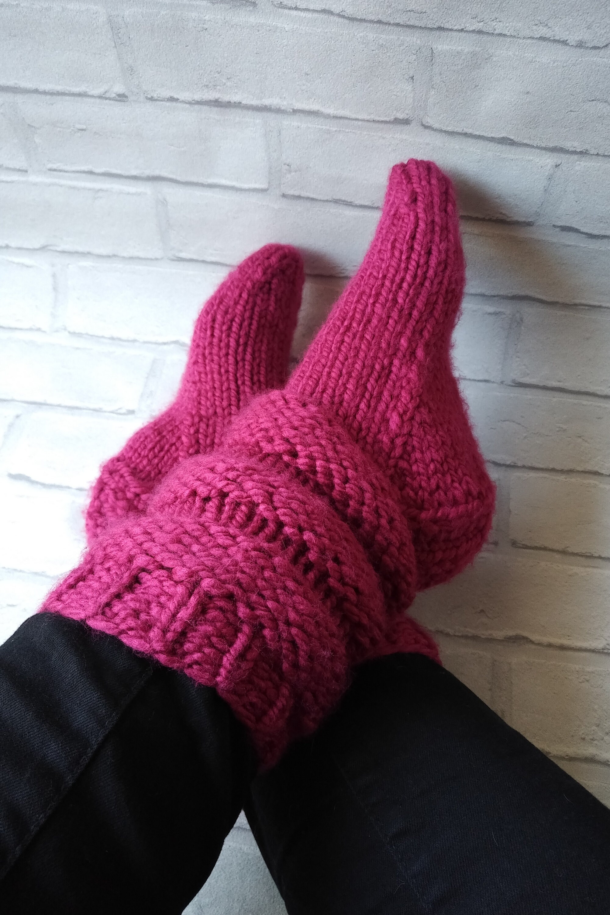 Super Chunky Bed Boots, Hand Knitted Comfy Feet Warmers, Slouchy ...