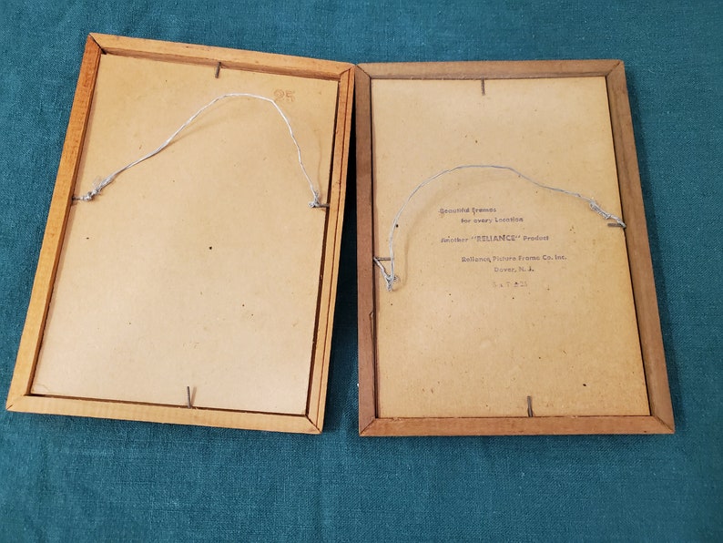 2 J.L. Prevost Sidney Lucas NYC Framed Floral Prints 503 and 505 5x7 ...