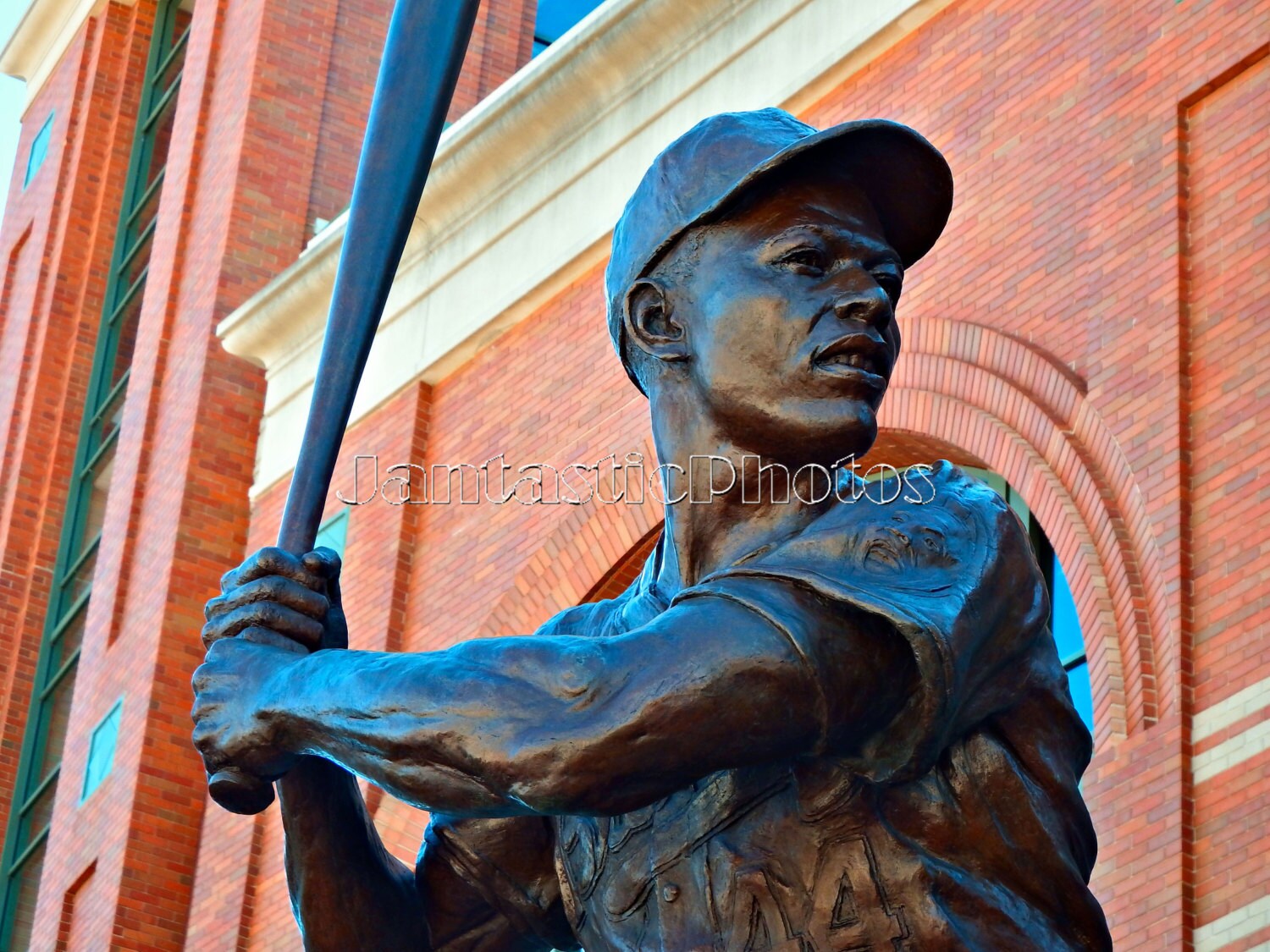 Hank Aaron Statue Photograph Hammerin' Home Run Instant Download Photo ...