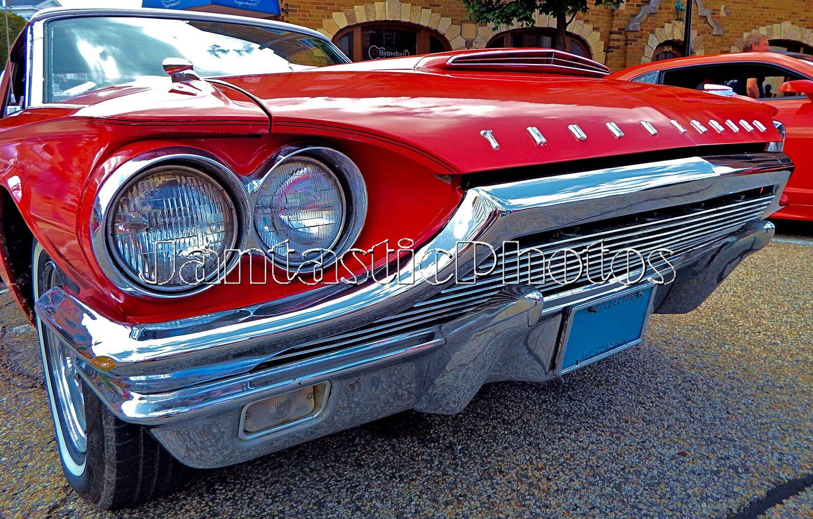 Ford Thunderbird 1964 Photograph Classic T-bird Front Emblem Hood Scoop ...